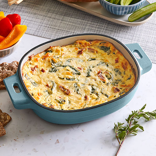 1-qt. (1-L) Enameled Cast Iron Baker, Blue - Shop | Pampered Chef ...