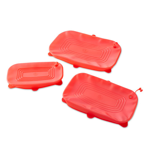 Rectangular Stretch-Fit Silicone Lid Set - Shop | Pampered Chef Canada Site